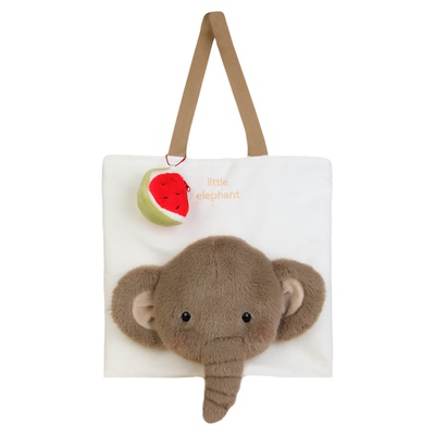 乐吉儿毛绒动物单肩包卡通