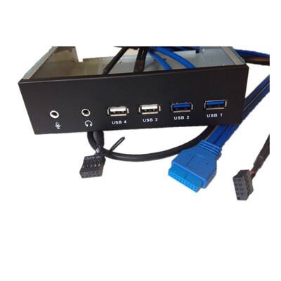 NECXG光驱位USB2.0面板档板线5.25寸19PIN转USB3.0 TYPE-C 3.1