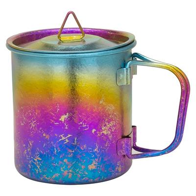 纯钛折叠杯咖啡杯户外露营杯