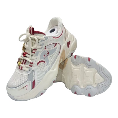 skechers斯凯奇2026新年本命马闪穿女5.0增高休闲熊猫鞋800033