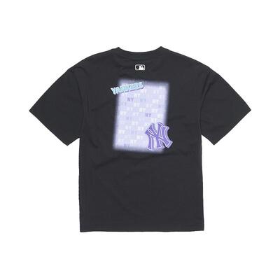 MLB官方 男女同款潮流百搭宽松波普老花凉感T恤26春季新款TSM21