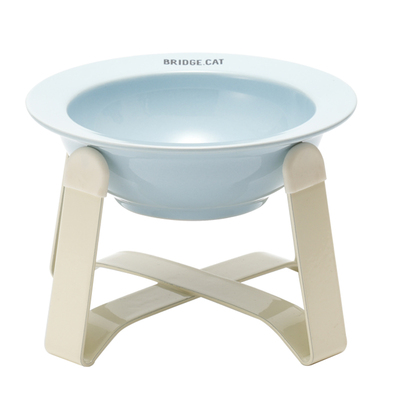 真材实料陶瓷釉下彩宠物碗带碗架