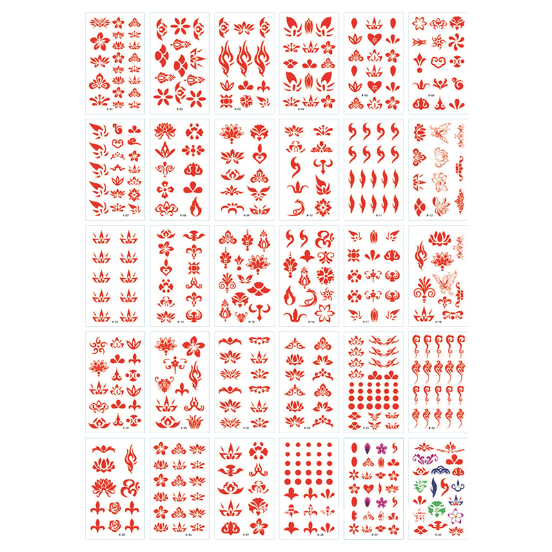 花钿眉心贴儿童额头女童汉服花印