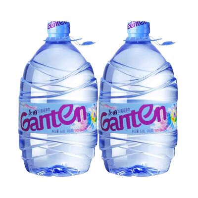 景田纯净水饮用水6.8L*2桶家庭超大瓶桶装泡茶水整箱饮料箱装煮饭
