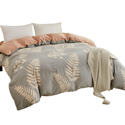 加厚全棉磨毛工艺透气不闷被套