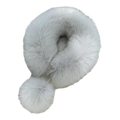 韩版狐狸毛真毛领围巾