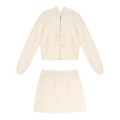 连帽拉链卫衣短款开衫