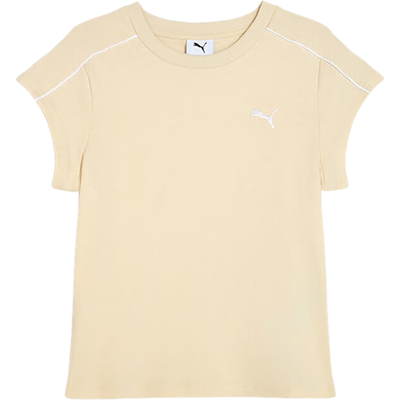 Puma/彪马正品夏季女士简约圆领套头日常经典短袖T恤631715-87