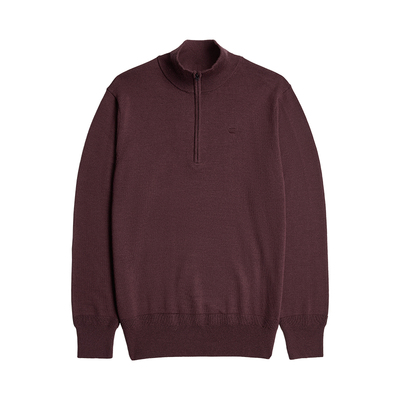 G-STAR男士半拉链运动针织毛衣