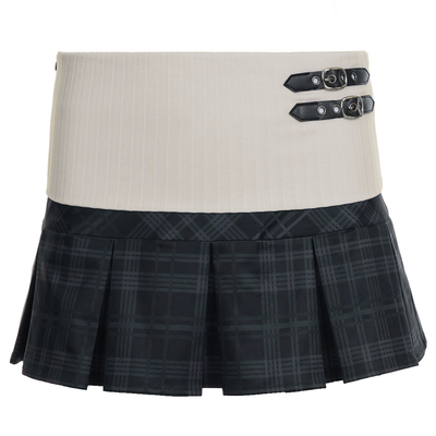 【美式学院】复古百搭纯欲百褶裙