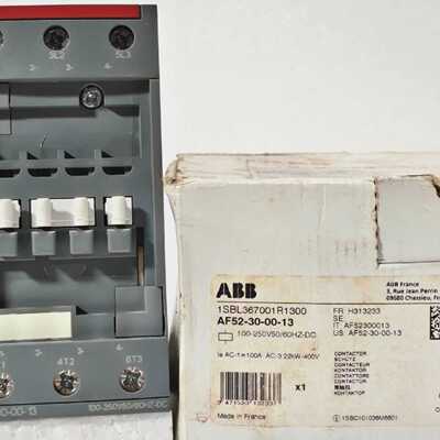 全新ABBAF52300013接触器100250V交流电直流3极100AAC122KW400V