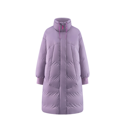 eralnc简约立领长款羽绒服