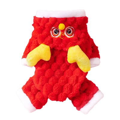 新年OOTD丨狗狗衣服冬装拜年