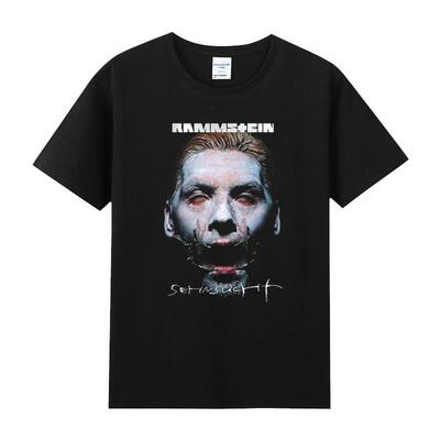 摇滚乐队德国战车金属圆领短袖