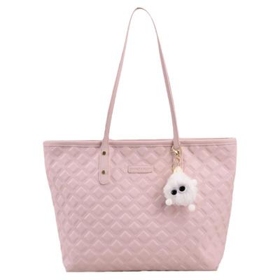 纯色时尚单肩洋气手提休闲托特包