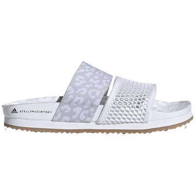 阿迪达斯女子豹纹运动拖鞋