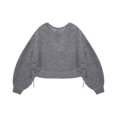 LOWRYS FARM毛针织衫女25春季时尚少女抽绳日系毛衣149605