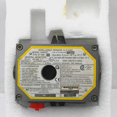 GENERAL MONITORS S4000T H2S GAS INTELLIGENT SENSOR S4000T-1-