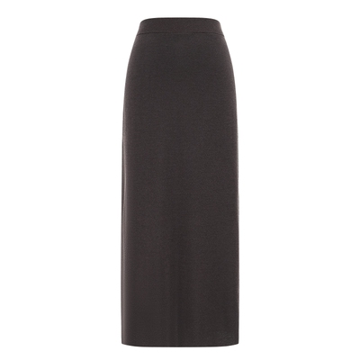 IDPAN羊毛针织半身裙春季新款高级感通勤时尚百搭垂坠感长裙