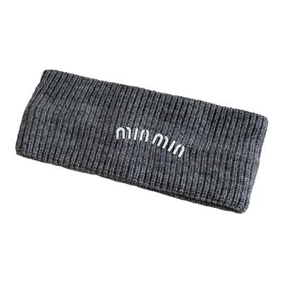 秋冬洗脸网红宽边运动头带miu风