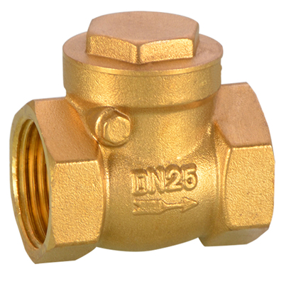 4分6分1寸内外丝卧式铜杆止回阀