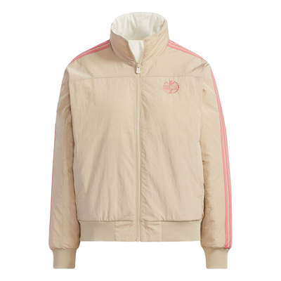 阿迪达斯女运动休闲保暖棉服外套