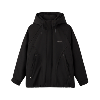 追素TS白鸭绒羽绒服连帽工装休闲