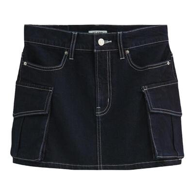 sly低腰深蓝色千禧风牛仔短裙