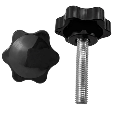 304不锈钢梅花手拧螺栓塑胶头梅花星型旋钮把手六星梅花手柄螺丝