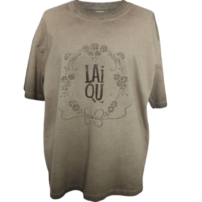 来去LaiQu穿搭纯色印花T恤