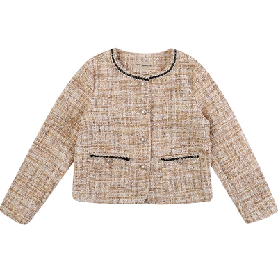 常春藤秋季圆领小香风外套