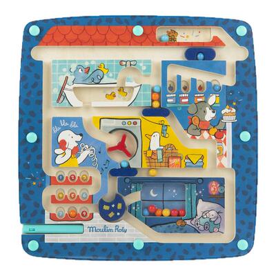 法国moulinroty滚珠迷宫益智玩具