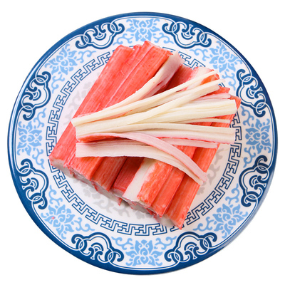 模拟蟹柳500克日式料理手撕蟹柳寿司火锅蟹肉棒寿司麻辣烫蟹足棒