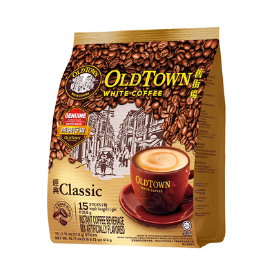 马来西亚旧街场白咖啡粉速溶老街三合一原味榛果官方旗舰正品shyh