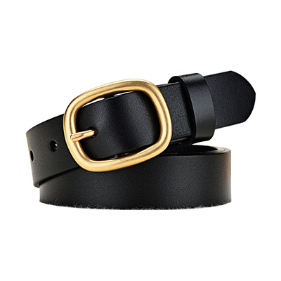 女士皮带简约时尚百搭真皮网红