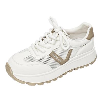 大丫丫大码女鞋透气网面老爹鞋