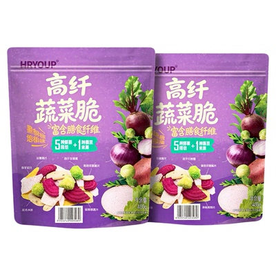 HRYOUP高纤蔬菜脆400g袋装零食