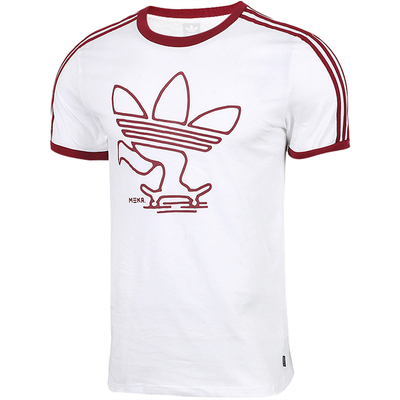 Adidas/阿迪达斯正品三叶草男子MEKA TRE TEE圆领短袖T恤EC4884