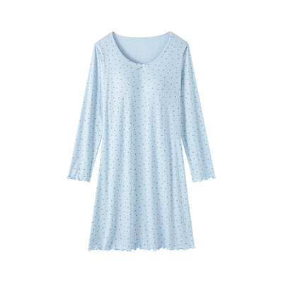 带胸垫家居服防凸点可外穿睡裙