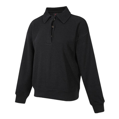 NIKE耐克女子卫衣春秋新款宽松休闲运动长袖翻领POLO衫HV0354-010