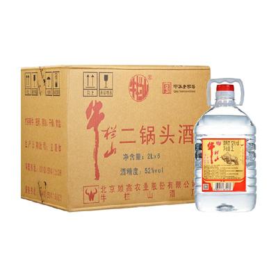 牛栏山52度清香型白酒2L×6桶