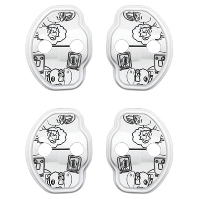 汽配熊车门锁扣硅胶保护缓冲垫子