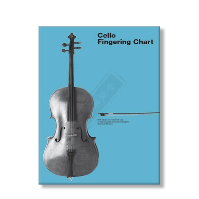 大提琴指法表3折页进口图片版