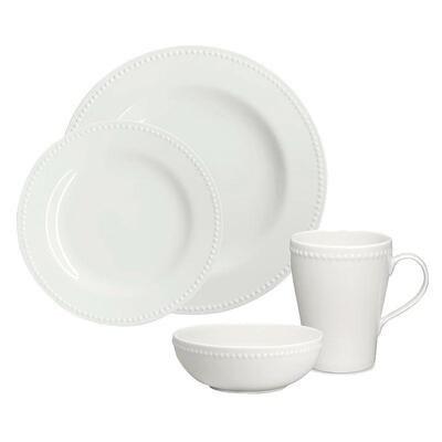 北欧之巢Scandi Living 浮雕圆点瓷器家用餐具马克杯碗盘组合套装