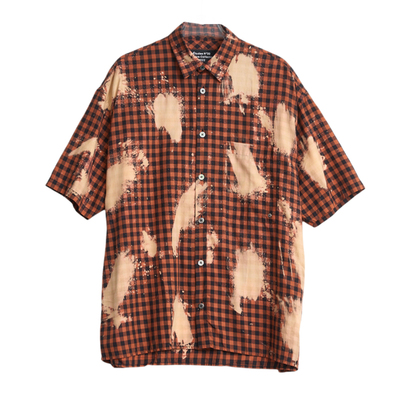 ETUDES 潮流都市男士复古格纹短袖衬衫银泰百货精品 301596