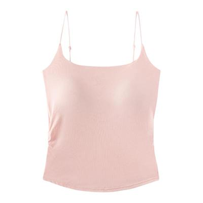 纯欲风吊带背心女显瘦收腰褶皱感