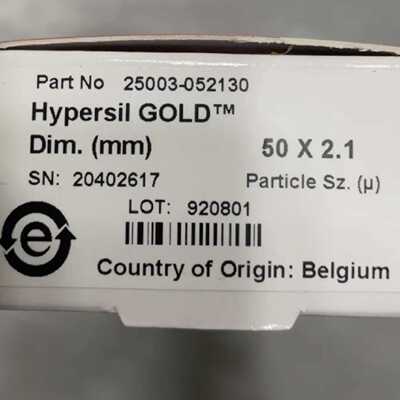 议价赛默飞色谱柱25003-052130 Hypersil? GOLD C18 3um? 2.1*50m