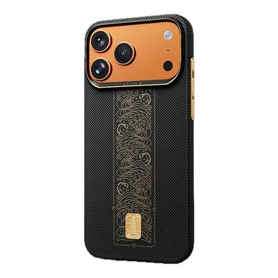 Raptic顺仕运适用苹果iPhone17Promax超薄磁吸手机壳17Pro保护芳纶纤维Air凯夫拉纹理超薄17pm国潮商务功名