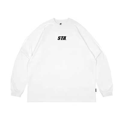STA旗舰店基础小logo圆领长袖