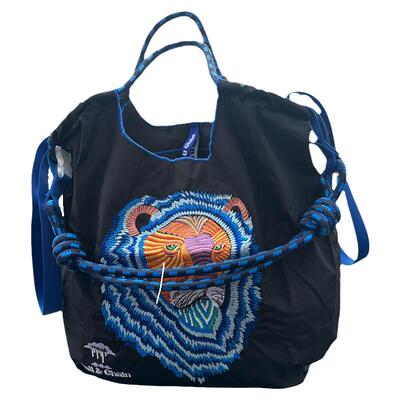 特价清 外贸尾货狮子刺绣ballchain大容量单肩购物袋旅行通勤包